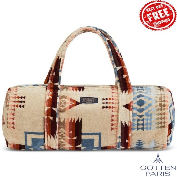 Pendleton | Bags | Cloth Cotton Geometricprint Duffel Bag Chief Joseph Womens Bag | Poshmark
